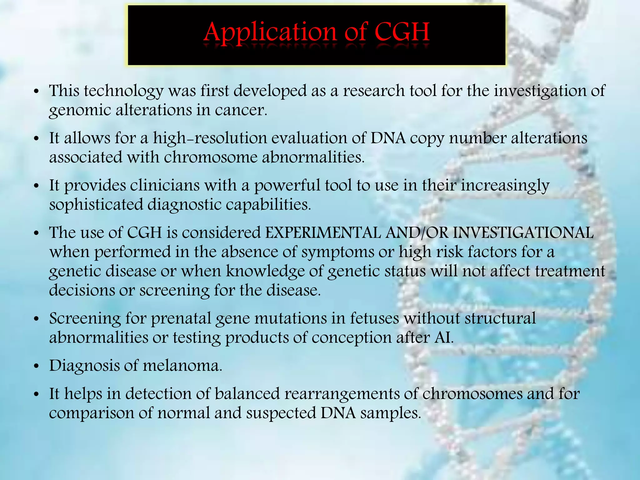 Advanced Techniques In Molecular Cytogenetics Karyotyping, FISH, CGH ...