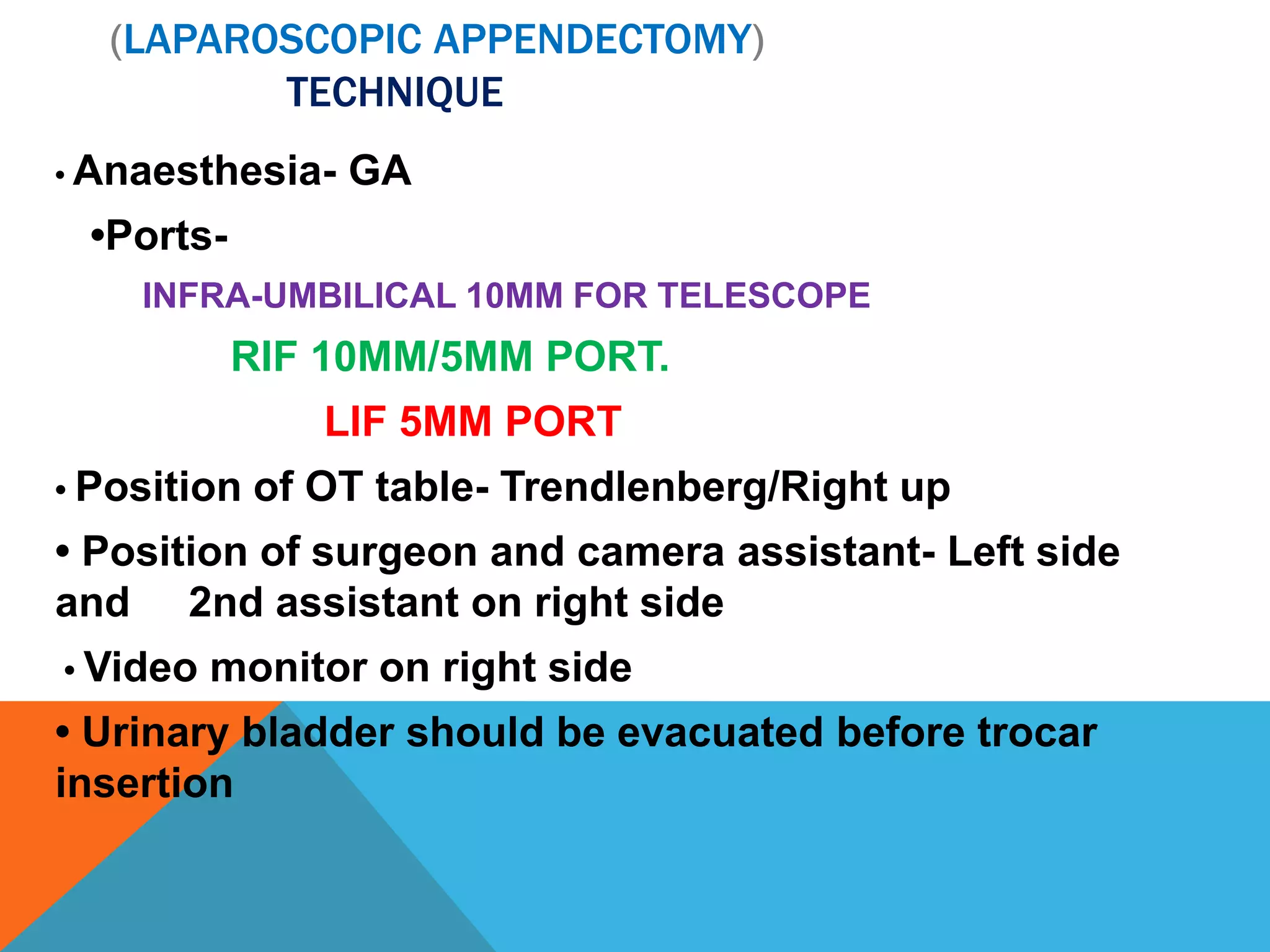 Appendicitis overview | PPTX