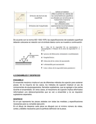 Ajustes, tolerancias y acabados | DOCX