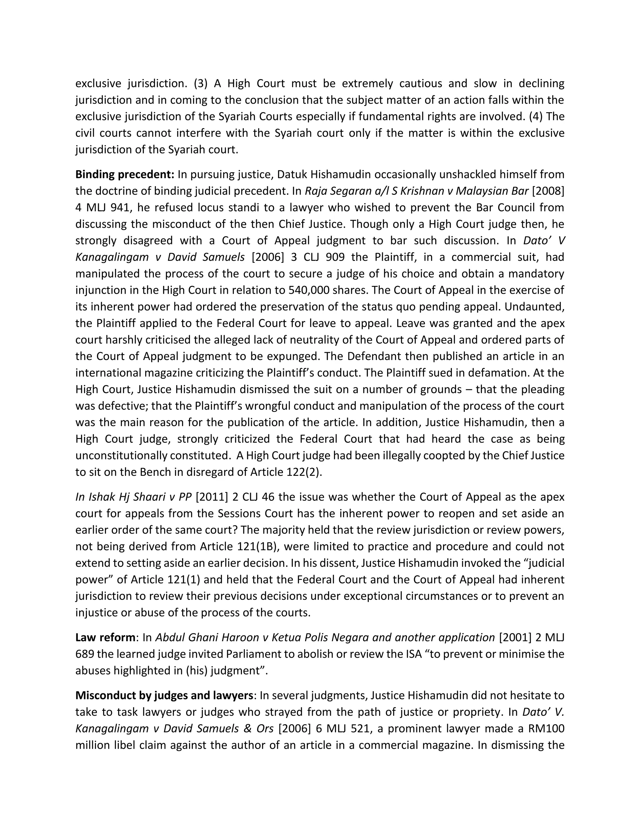 A Judge With Many Landmark Decisions | PDF | Legal Services Industry ...