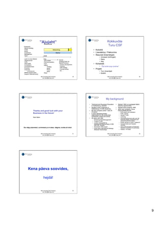 Uue tootega turule sisenemine | PDF