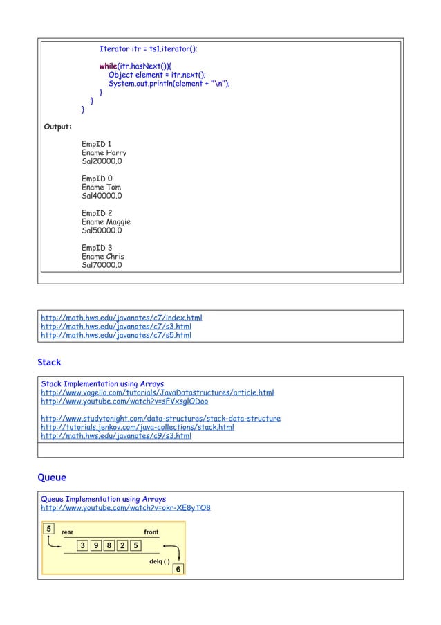 Aj unit2 notesjavadatastructures | PDF