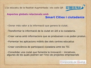 Realitat Augmentada i Codis QR a Terrassa | PPT