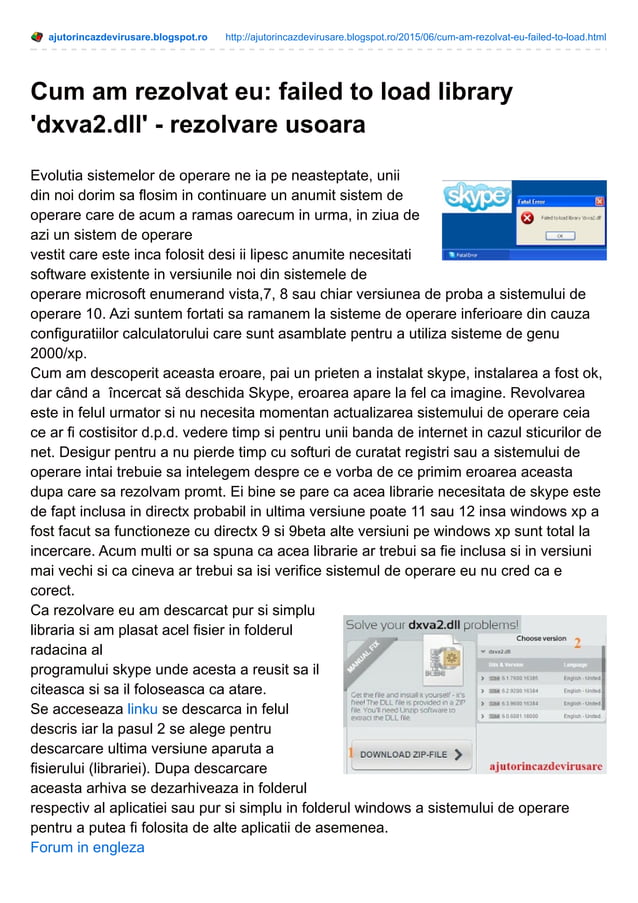 Cum am rezolvat eu failed to load library dxva2dll - rezolvare usoara | PDF