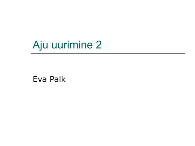 Aju uurimise meetodid2 | PPT