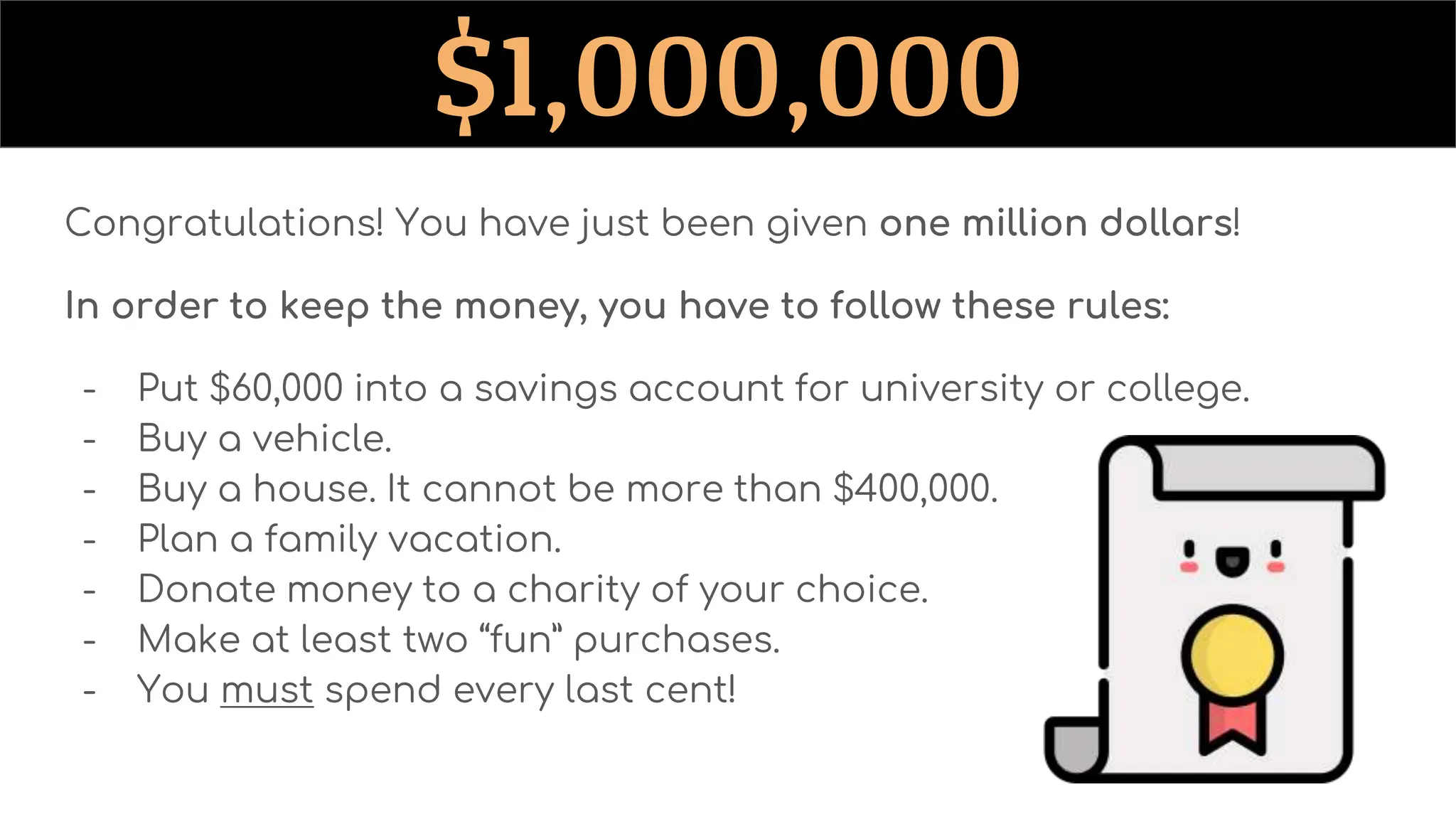 The Million Dollar Project - how to invest! | PPTX