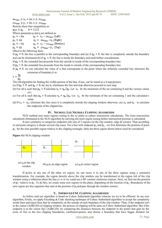 Comparison of Various Line Clipping Algorithm for Improvement | PDF