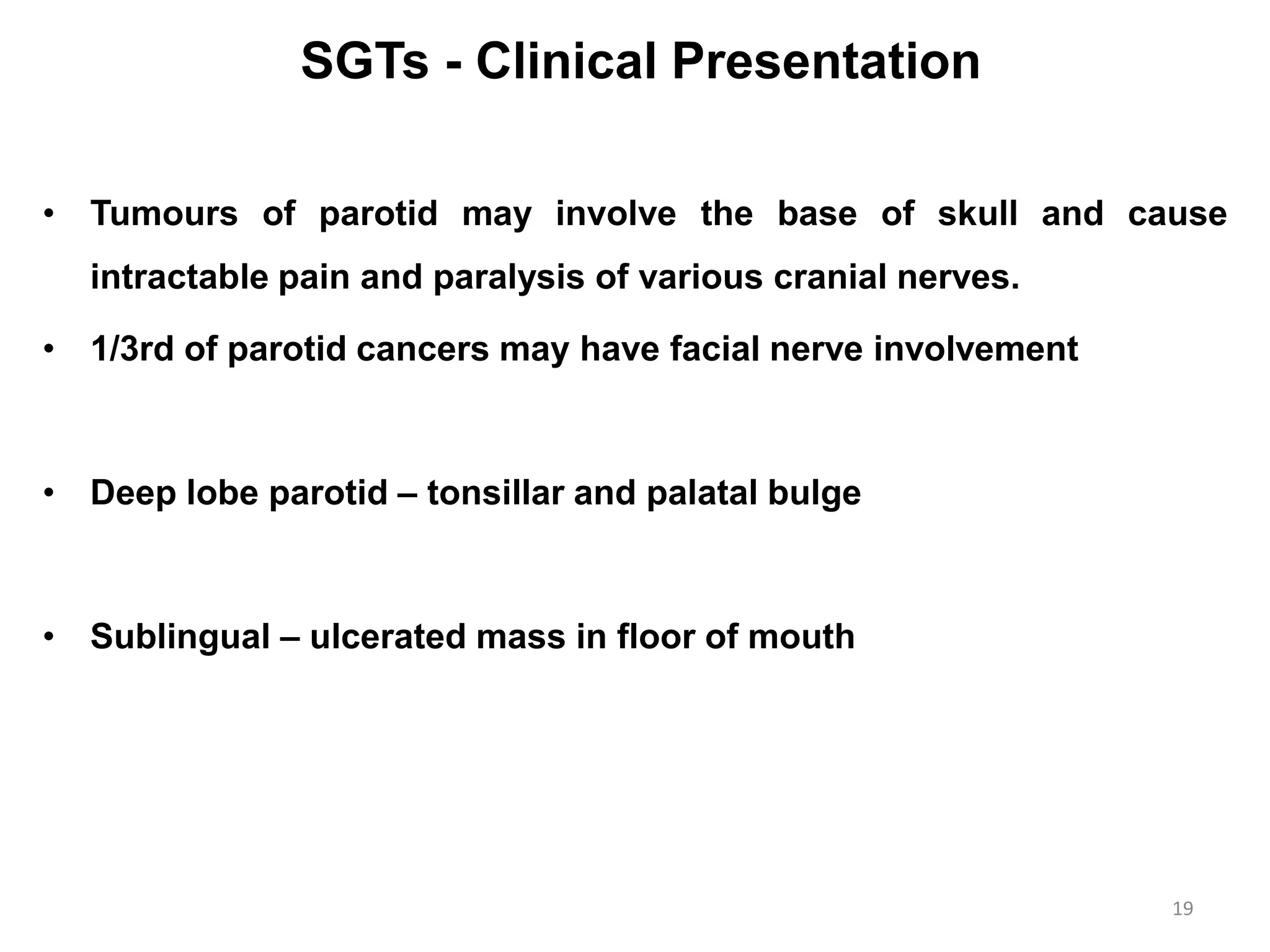 Salivary gland tumours | PPTX