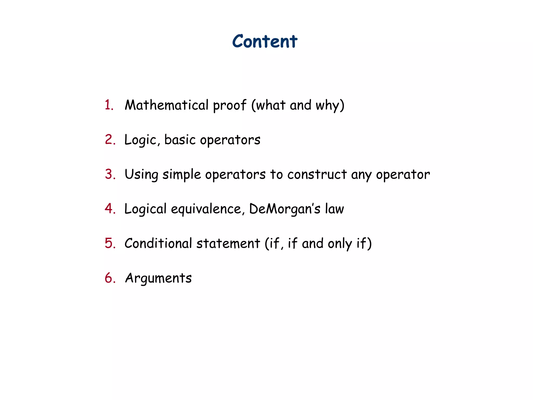 Discrete Math Lecture 01: Propositional Logic | PPT