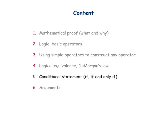 Discrete Math Lecture 01: Propositional Logic | PPT