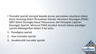 Akad dan Prinsip Transaksi Syariah. pptx | PPTX