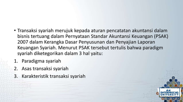 Akad dan Prinsip Transaksi Syariah. pptx | PPT