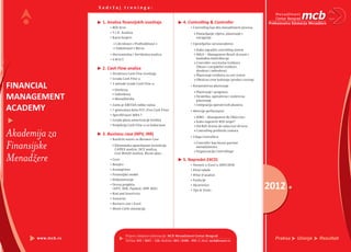 MCB-Menadžment Centar Beograd - Akademija za Finansijske Menadžere | PDF