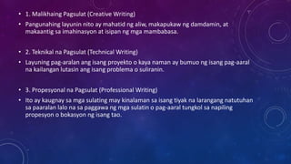 Ang Kahalagahan ng Pagsulat at ang Akademikong Pagsulat | PPTX