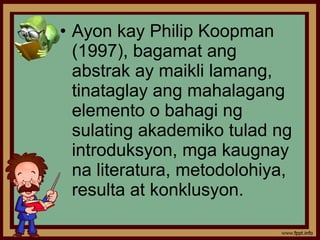 Akademikong pagsulat | PPT