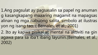 Akademikong pagsulat | PPTX