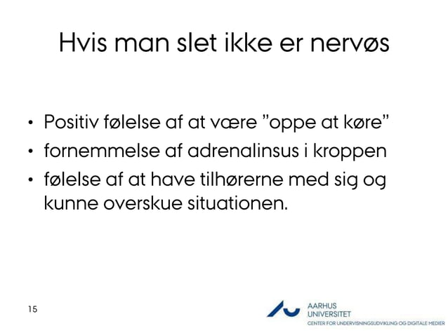 Akademisk mundtlig fremstilling 1, introduktion | PPT