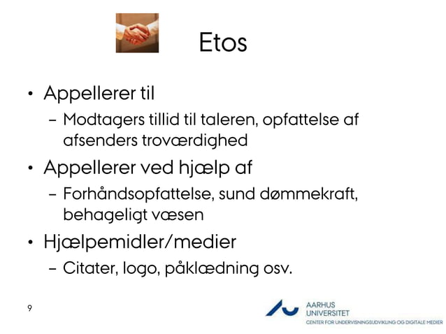 Akademisk mundtlig fremstilling 1, introduktion | PPT