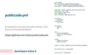 Developers Italia and the New Guidelines: Let the Open Source Revolution Start! | PPT