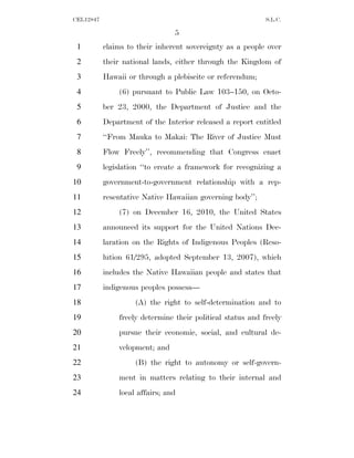 Akaka bill amended version | PDF