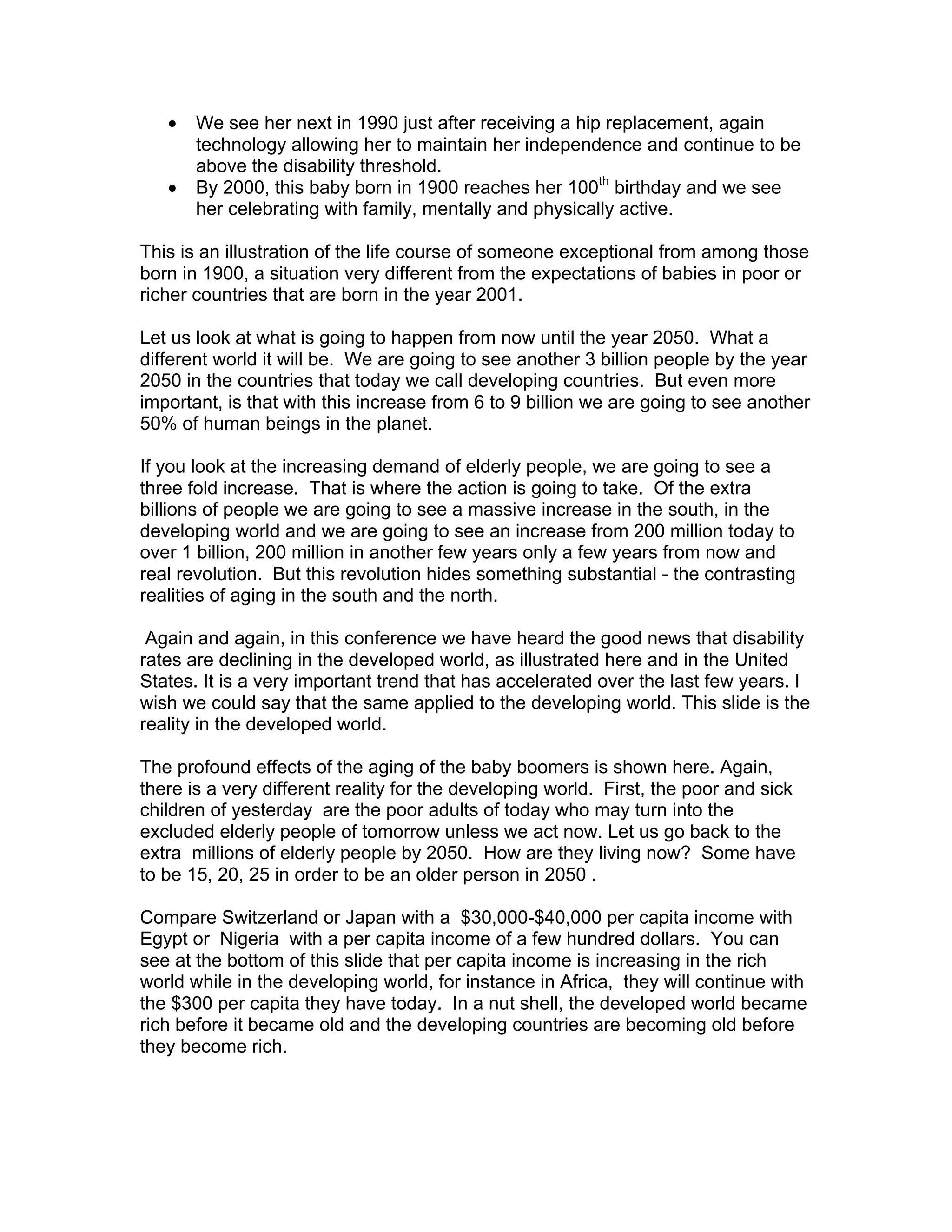 A Kalache Longevity A1 | PDF