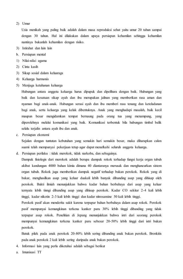 Akalah promosi kesehatan upaya promosi kesehatan pranikah | PDF