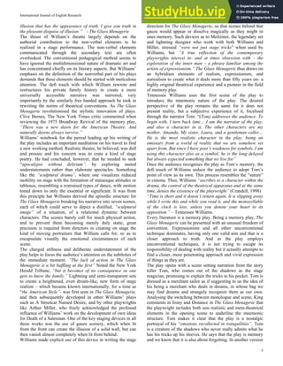 A Kaleidoscope Of Fluctuating Memories Exploring Tennessee Williams The ...