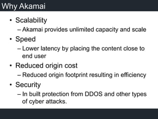 CIRCUIT 2015 - Akamai: Caching and Beyond | PDF
