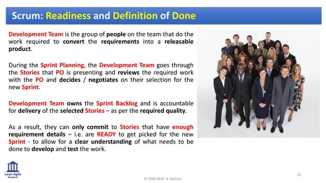 A. Kamran's DoD and DoR: Definition of Done and Definition of Ready in ...