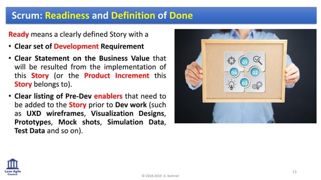A. Kamran's DoD and DoR: Definition of Done and Definition of Ready in ...