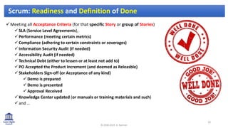 A. Kamran's DoD and DoR: Definition of Done and Definition of Ready in ...