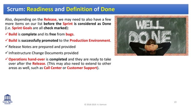 A. Kamran's DoD and DoR: Definition of Done and Definition of Ready in ...