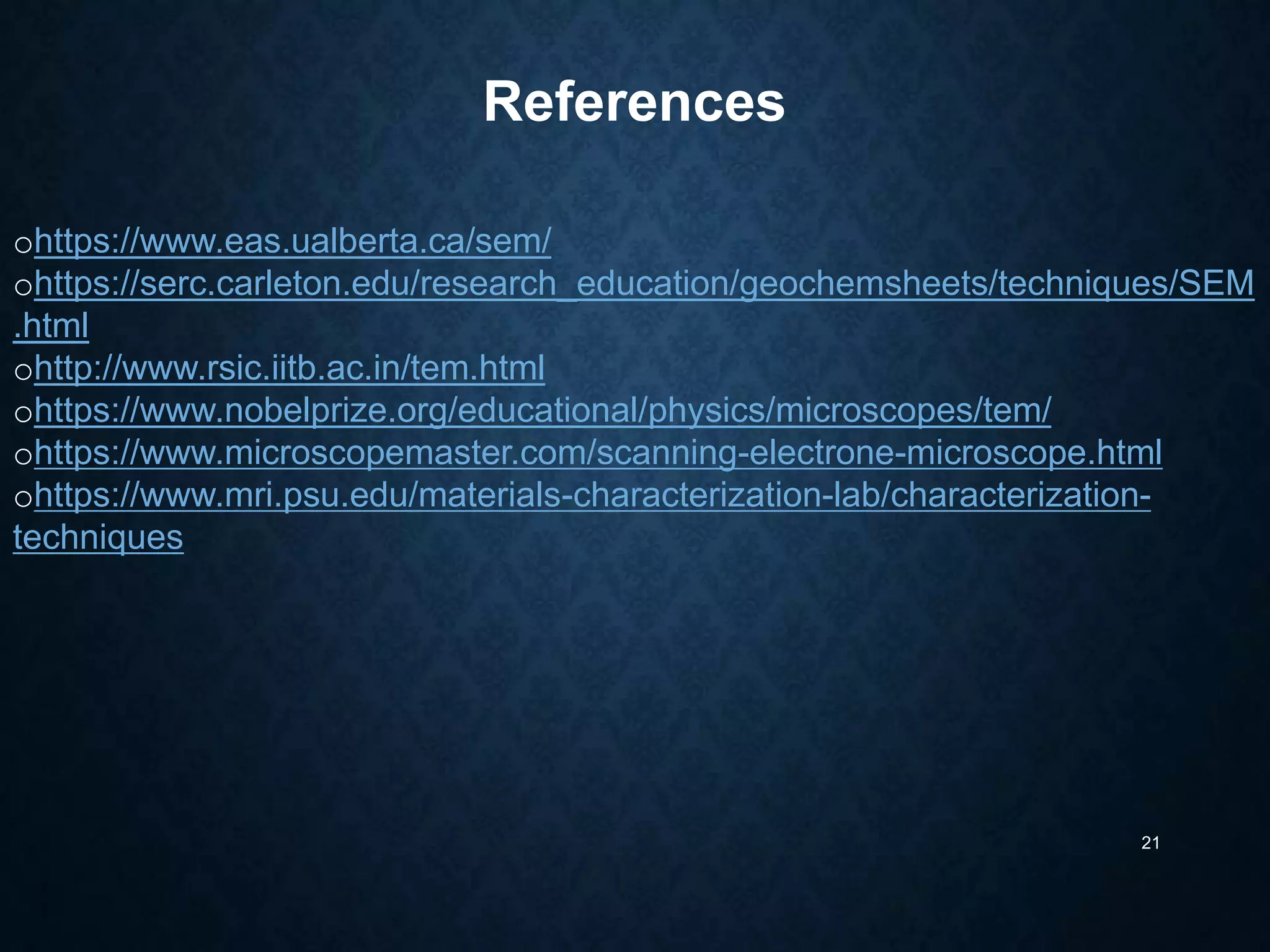 CHARECTERIZATION OF MATERIAL | PPTX