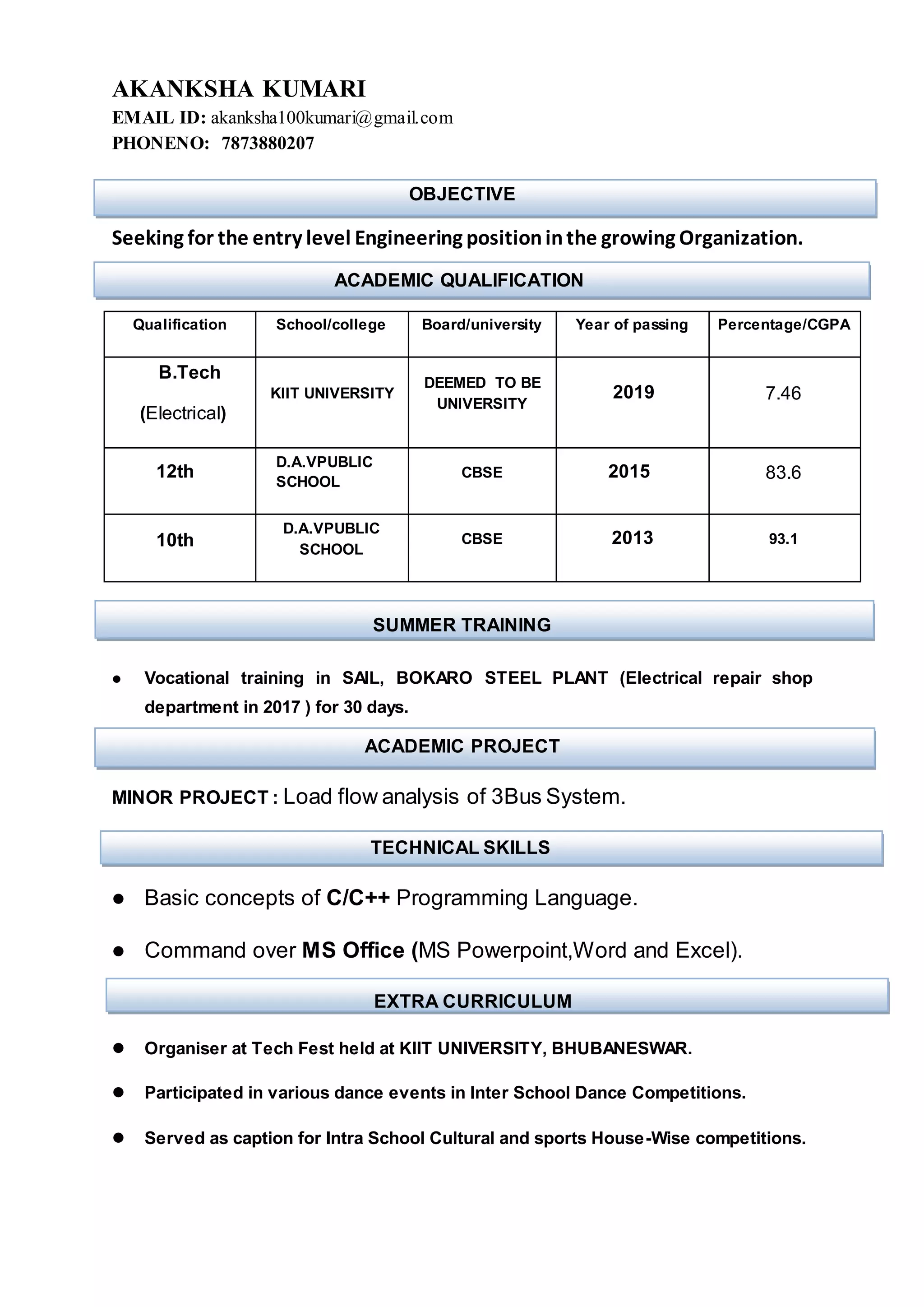 Akanksha resume | PDF