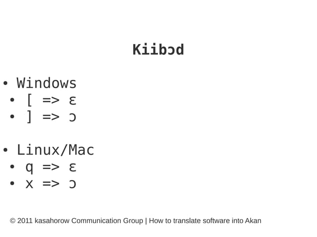 Akan localization principles | PPT