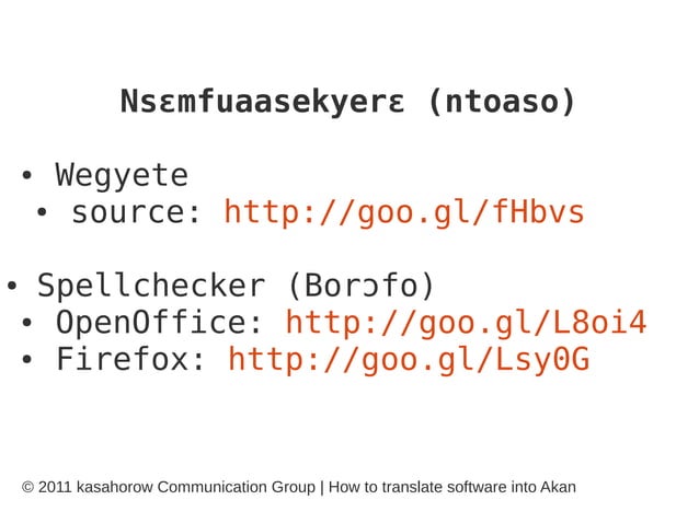 Akan localization principles | PPT