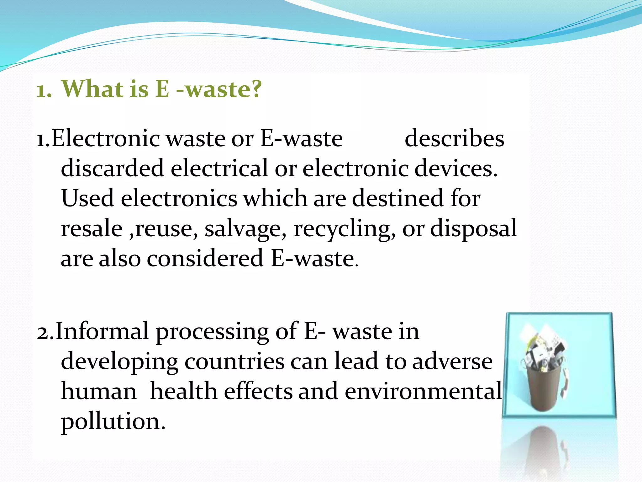 E waste | PPTX