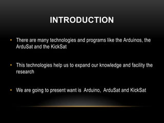 AKA - Arduino.KickSat.Ardusat Presentation | PPTX