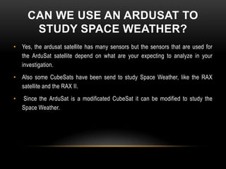 Arduino-KickSat-ArduSat Knowledge Update | PPT