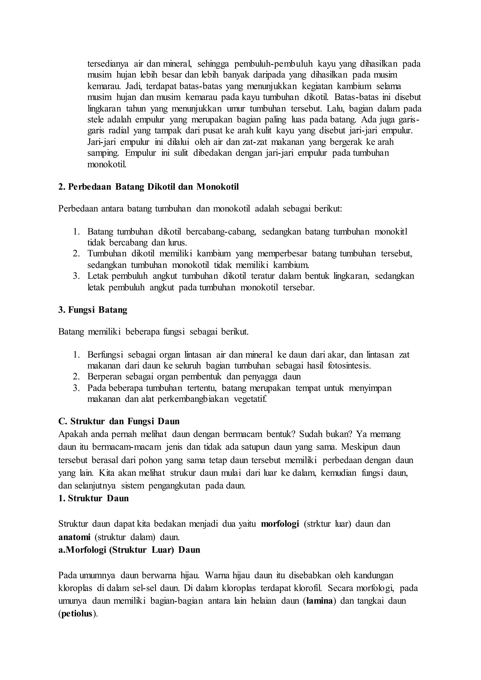 Akar tumbuhan | DOCX