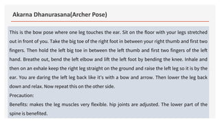 Akarna dhanurasana(archer pose) | PPT