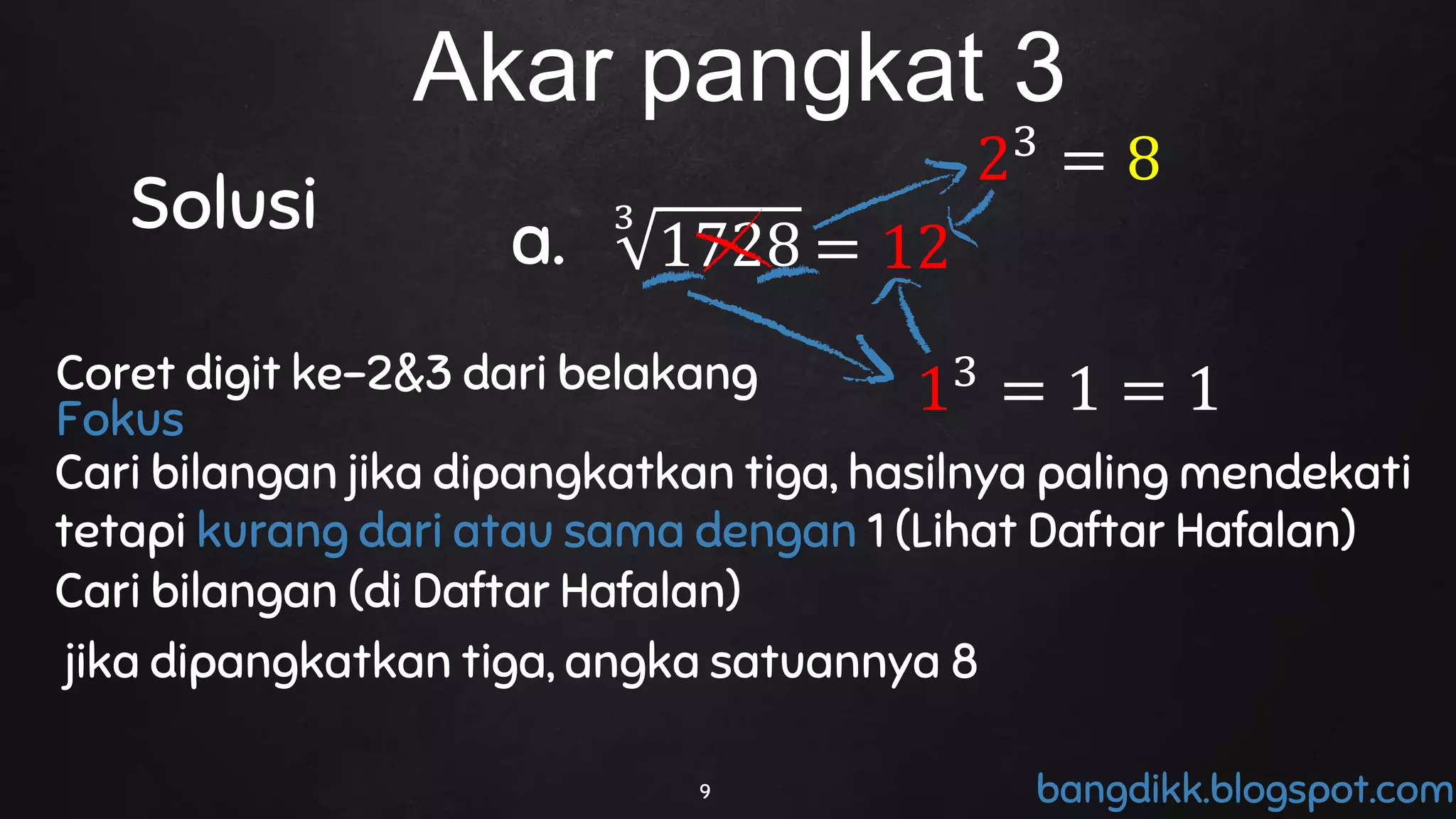 Akar pangkat 2 dan 3 | PPSX