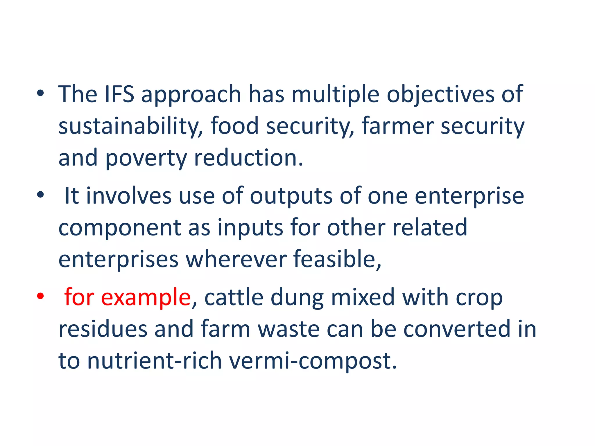 IFS an ecofriendly approach for sustainable agriculture environment and ...