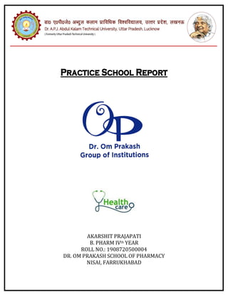 Practice School Report | PDF