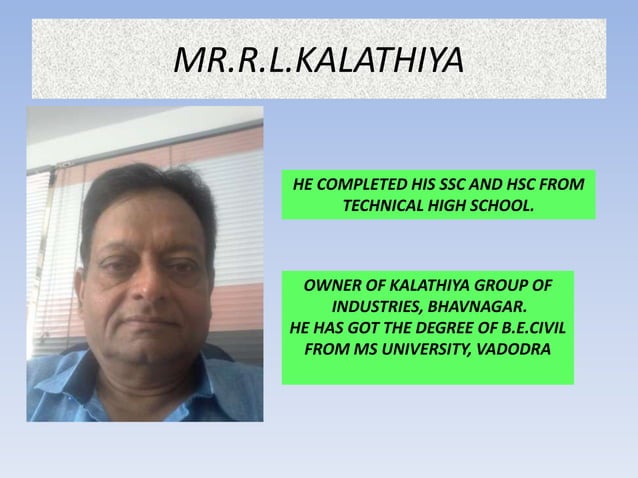 MR.R.L.KALATHIYA | PPT