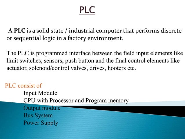 PPT on INDUSTRIAL AUTOMATION, PLC, SCADA | PPTX