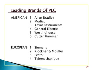 PPT on INDUSTRIAL AUTOMATION, PLC, SCADA | PPTX