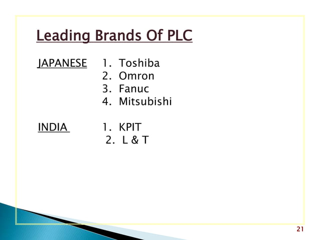 PPT on INDUSTRIAL AUTOMATION, PLC, SCADA | PPTX