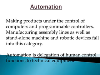 PPT on INDUSTRIAL AUTOMATION, PLC, SCADA | PPTX