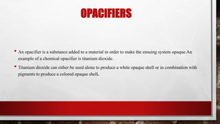 Raw materials of capsule shell | PPTX